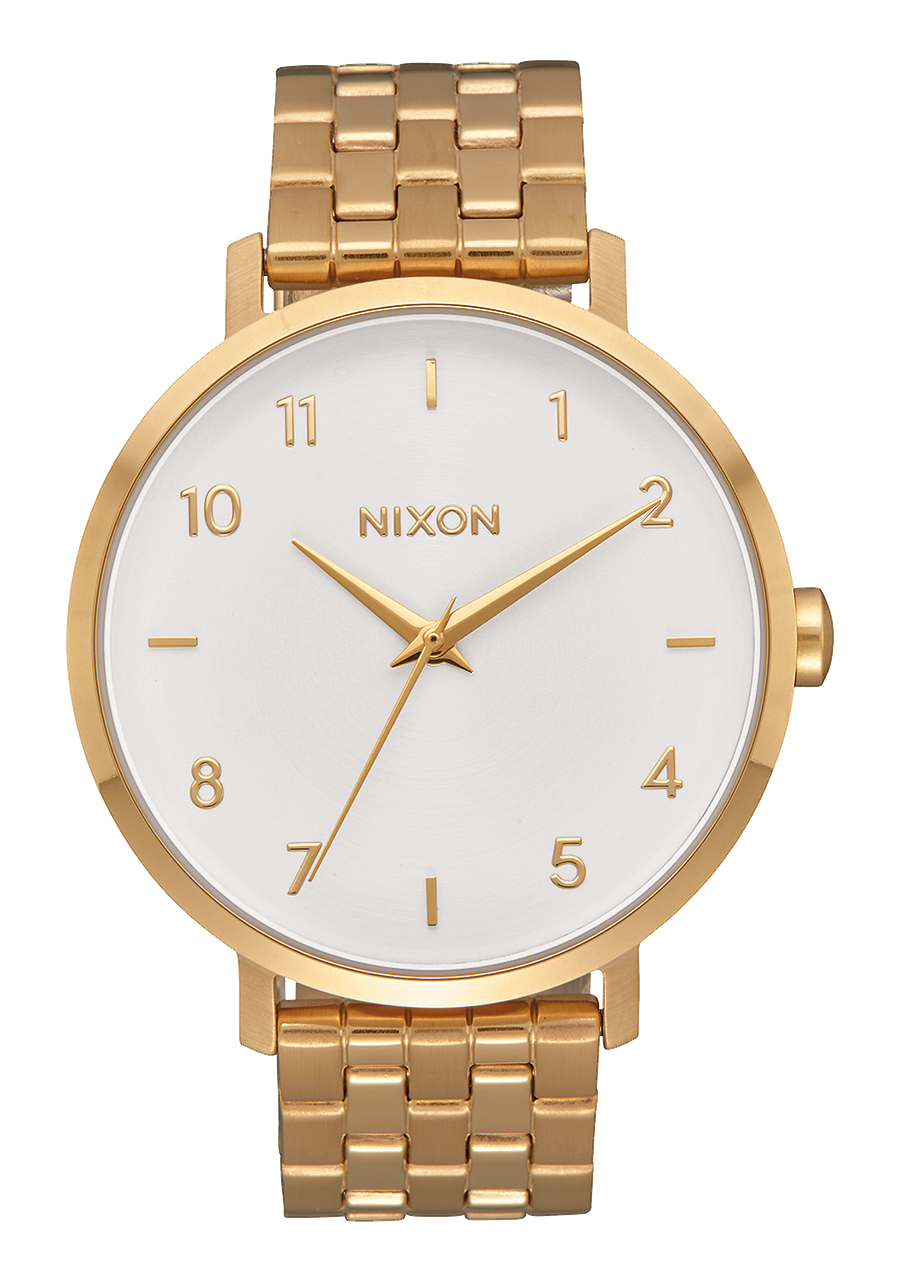 Arrow Watch | Todo Oro / Blanco | Mujer – Nixon EU
